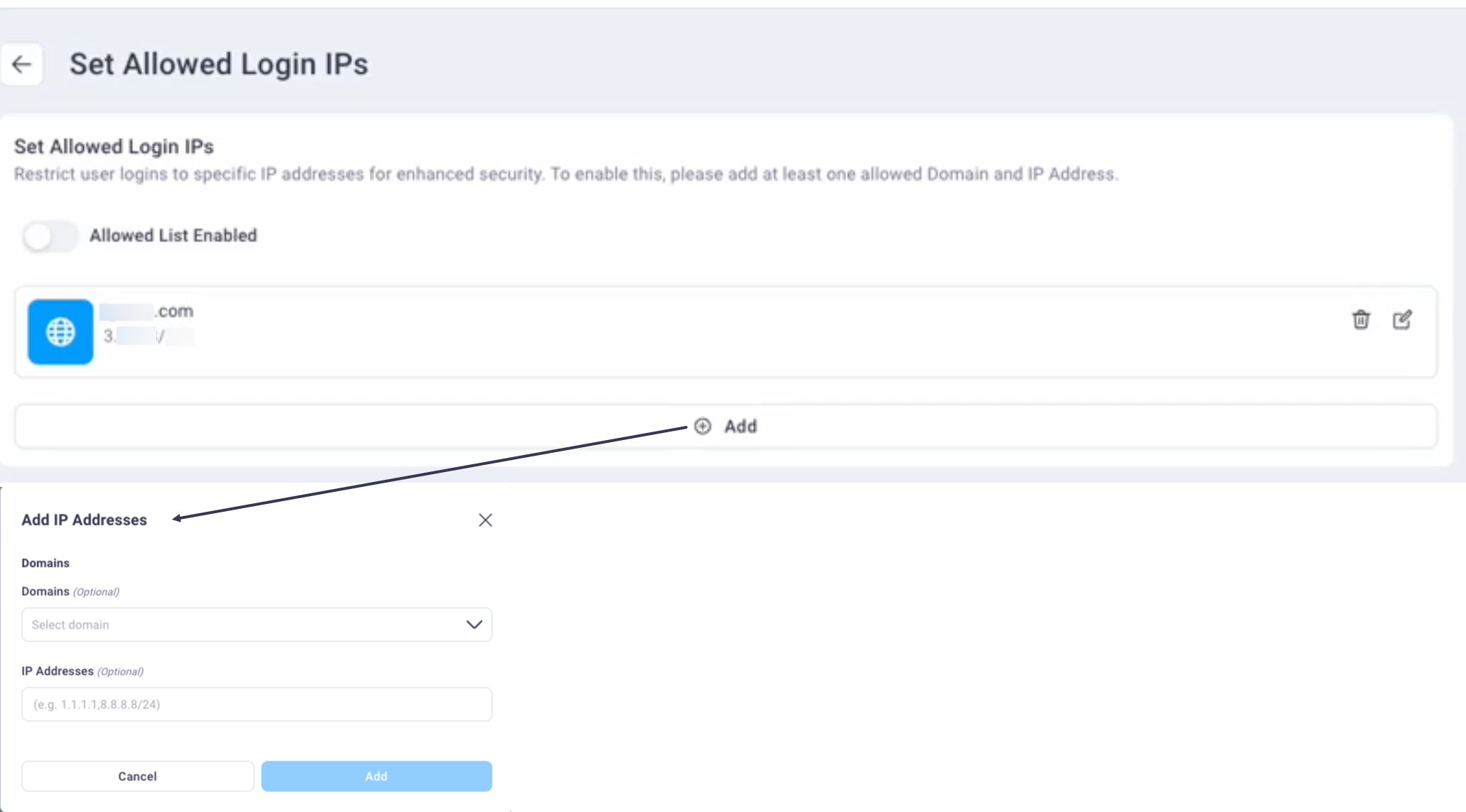 Set Allowed Login IPs | The NetSPI Platform